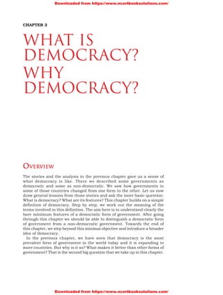 NCERT Class 9 Political Science What is Democracy.pdf