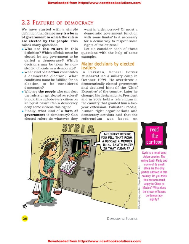 NCERT Class 9 Political Science What is Democracy.pdf