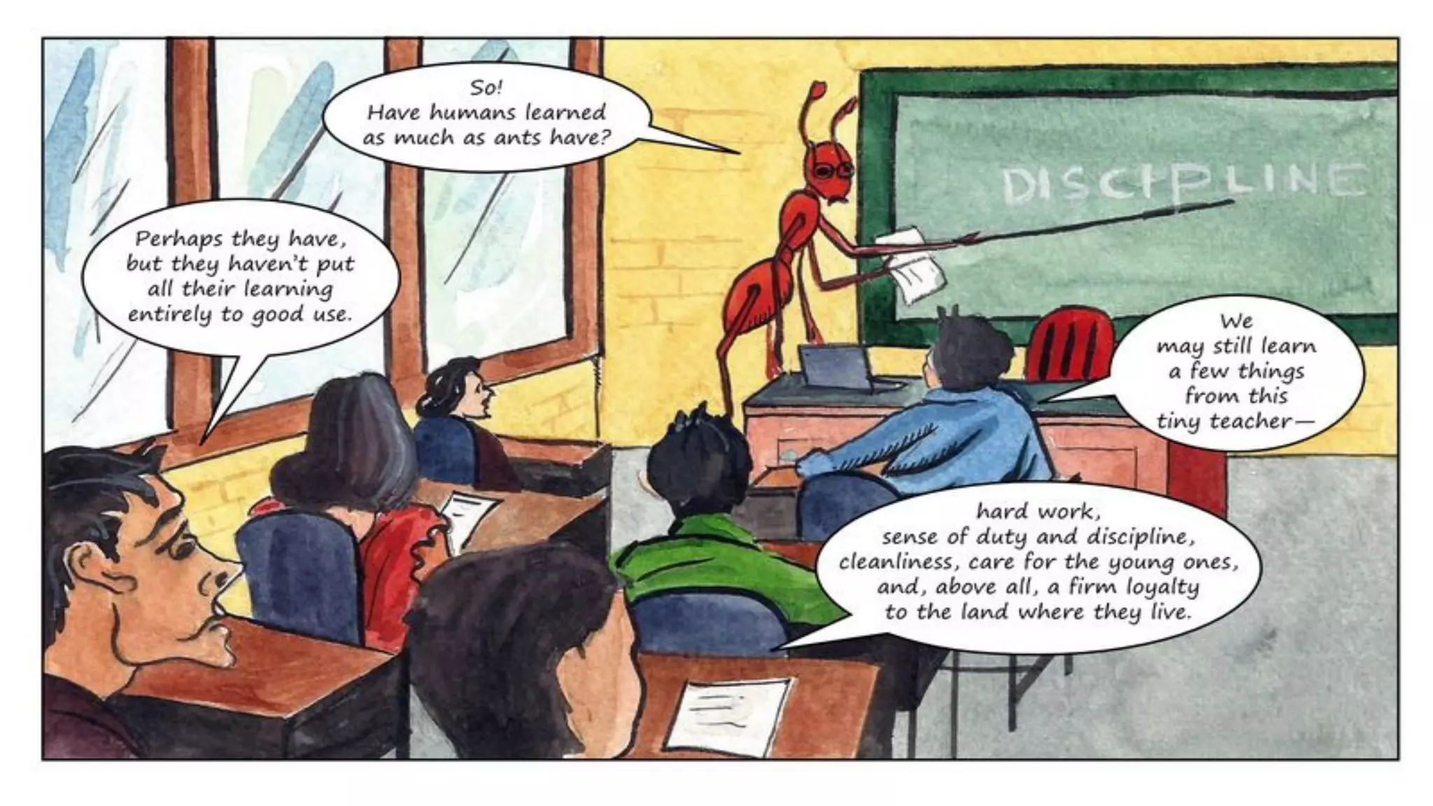 NCERT Grade 7 English An Alien Hand Chapter 1 The Tiny Teacher Picture ...
