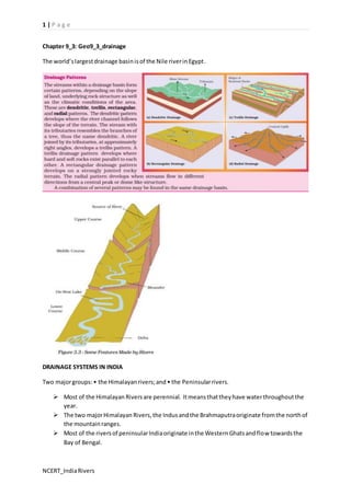 Ncert india rivers | PDF