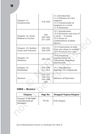 NCERT Rationalisation Booklet Class 10 | PDF