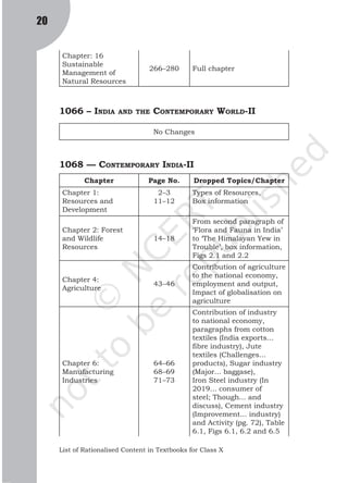 NCERT Rationalisation Booklet Class 10 | PDF