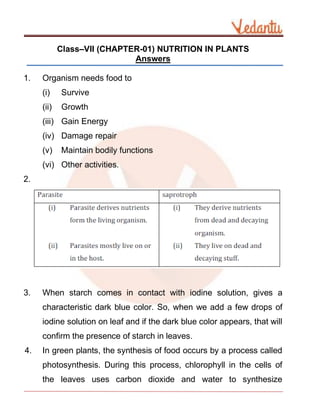 Ncert Solutions for Class 7 Science | PDF