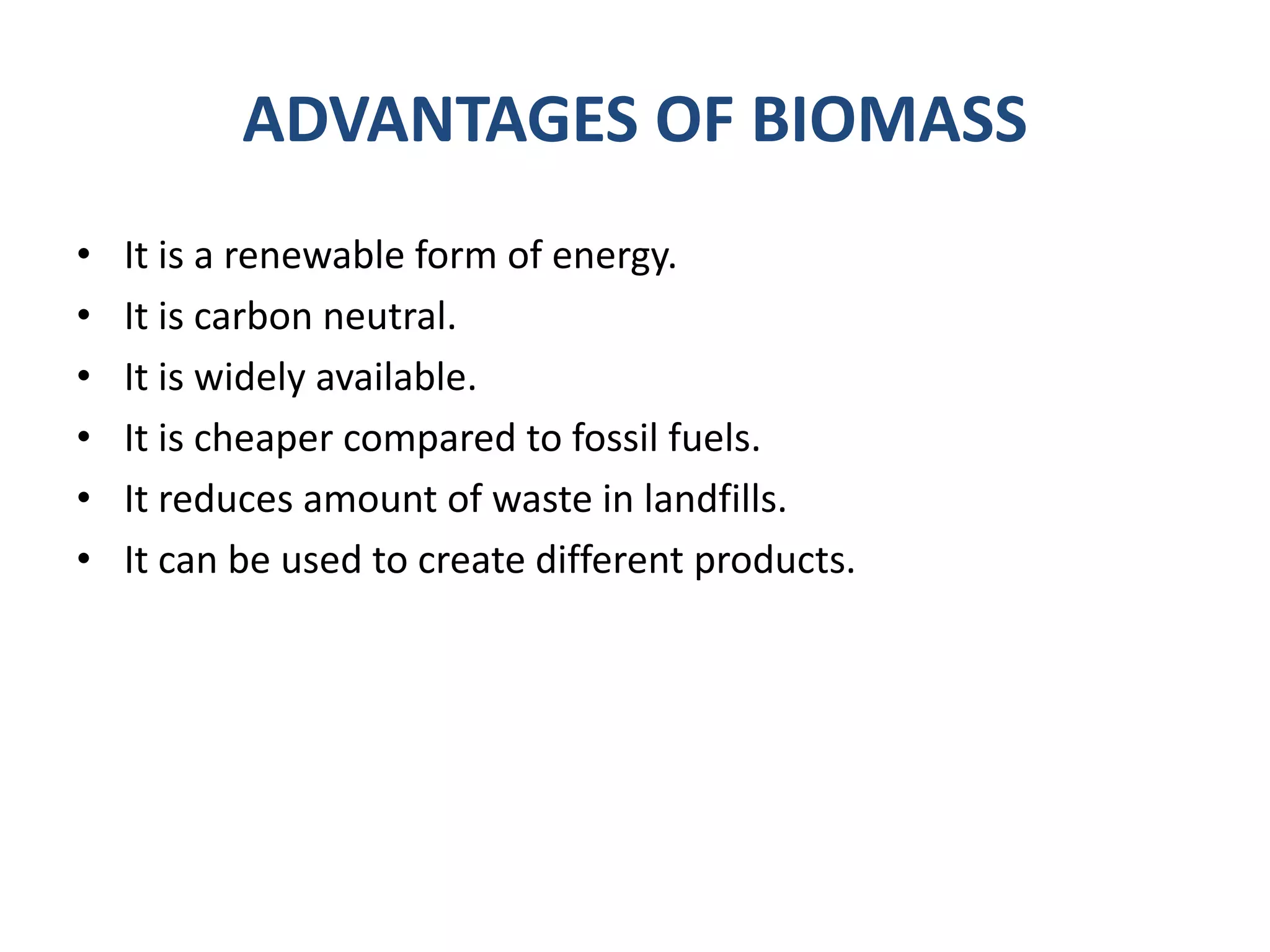 BIOMASS ENERGY AND BIOMASS CONVERSION | PPTX