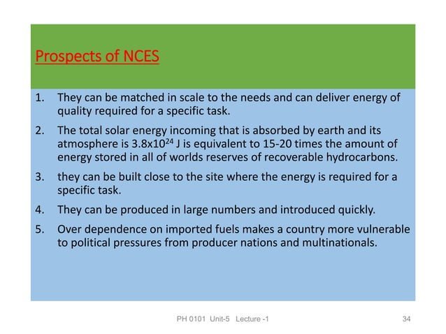 nces classification of energy resources unit1.ppt | Geology | Science