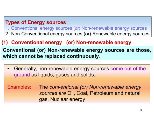 nces classification of energy resources unit1.ppt | Geology | Science