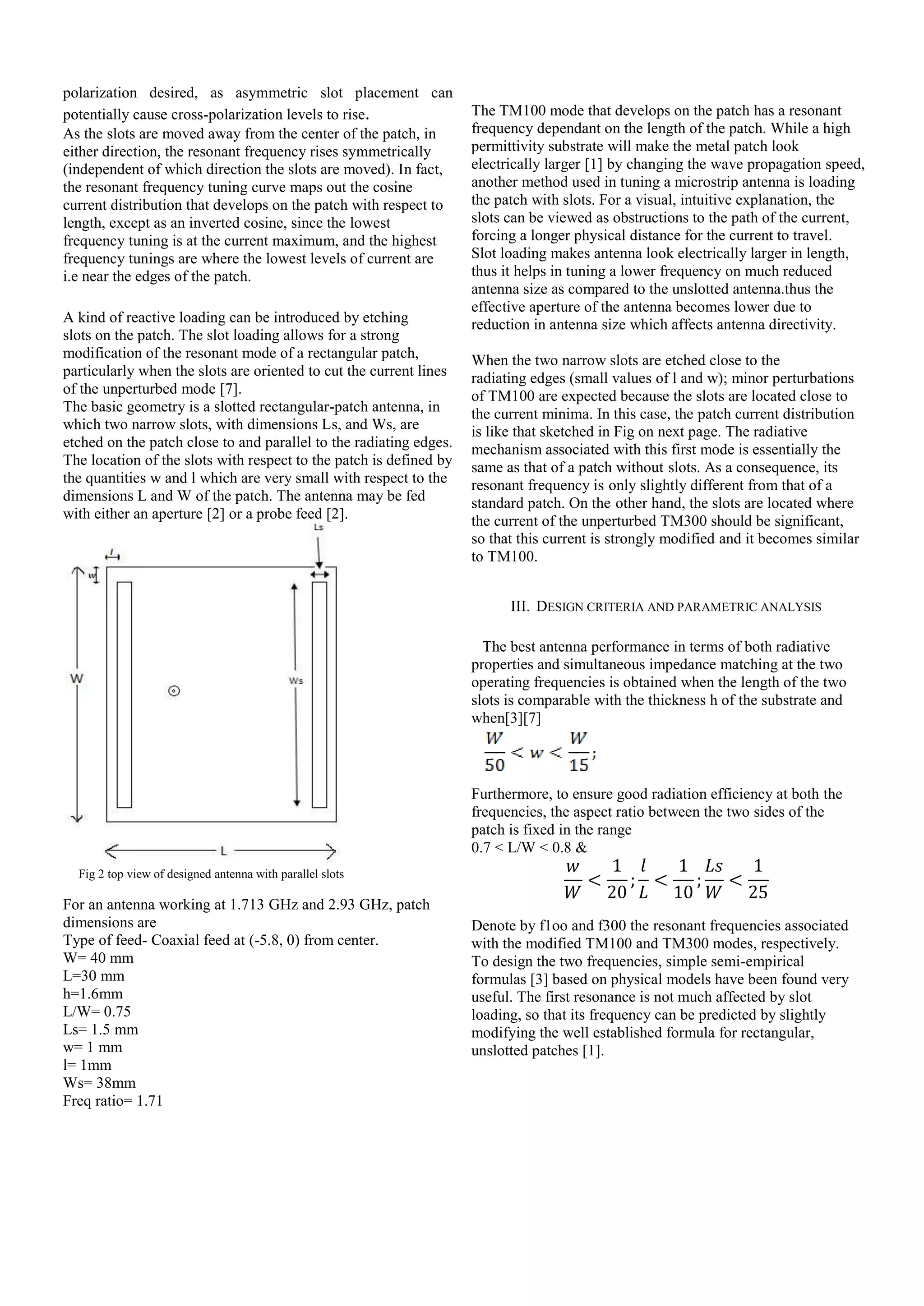 Dual band antenna using reactive loading | DOCX