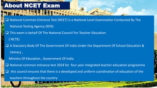 NCET EXAM 2024 Vs CUET EXAM DETAILED.pdf | Standardized Testing ...