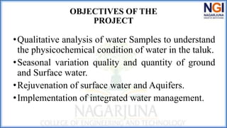 Quality and quantity analysis of ground water and surface water | PPTX