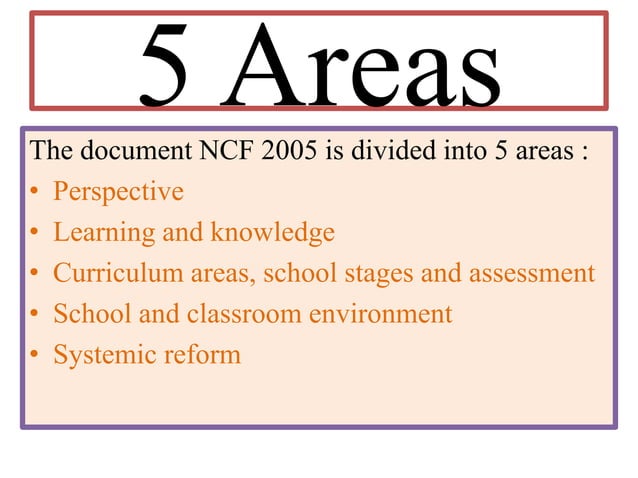 Ncf | PPTX | Education industry | Industries