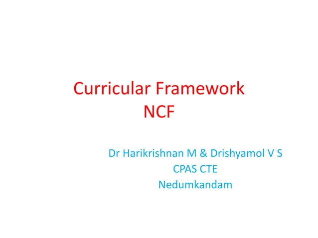 NCF | PPT