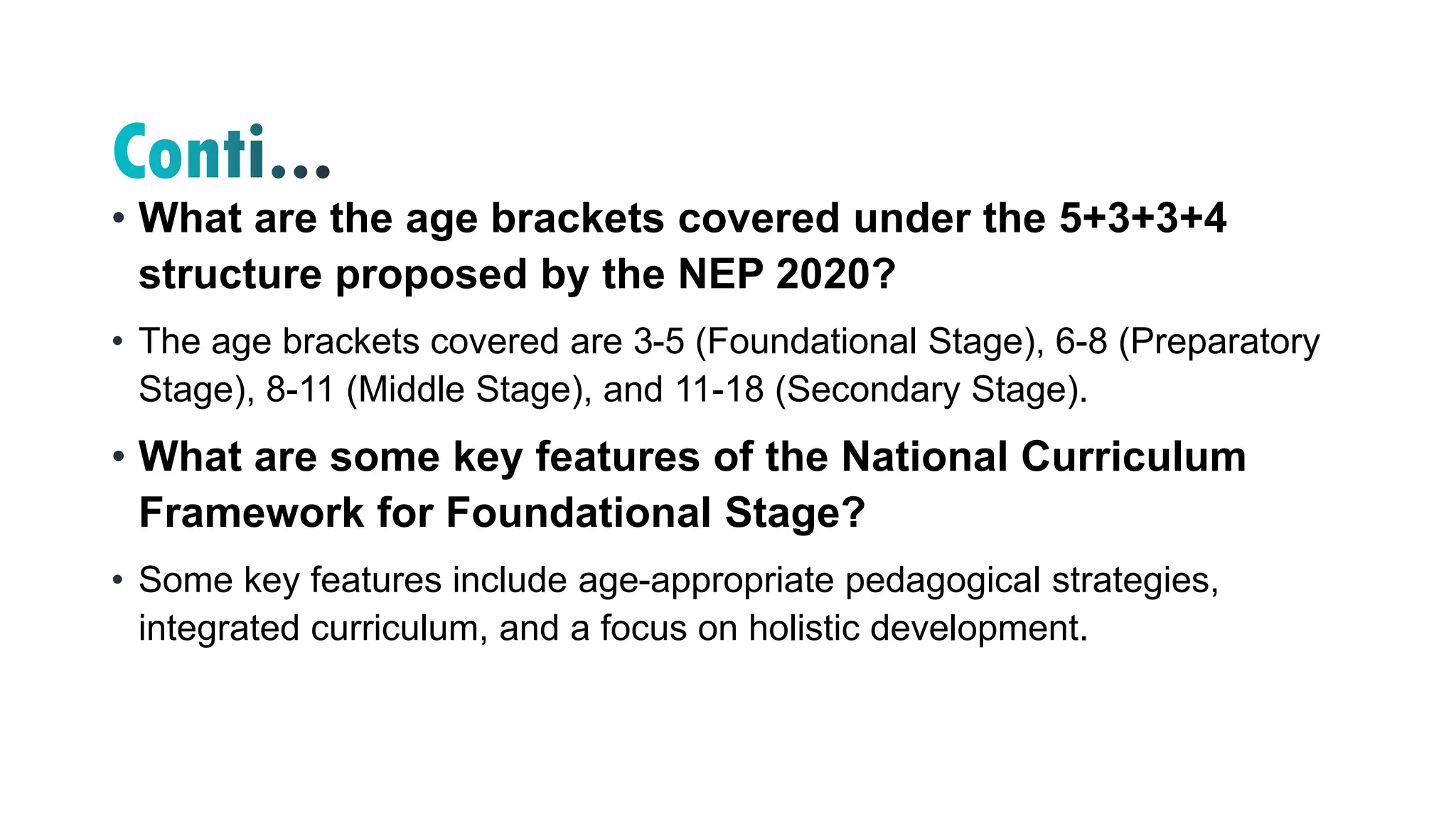 NATIONAL CURRICULAR FRAMEWORK SCHOOL EDUCATION | PDF
