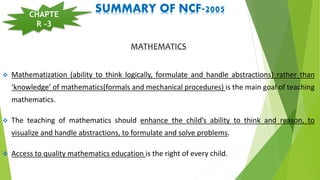 NATIONAL CURRICULUM FRAMEWORK - 2005 | PPTX