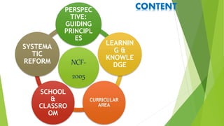 NATIONAL CURRICULUM FRAMEWORK - 2005 | PPTX