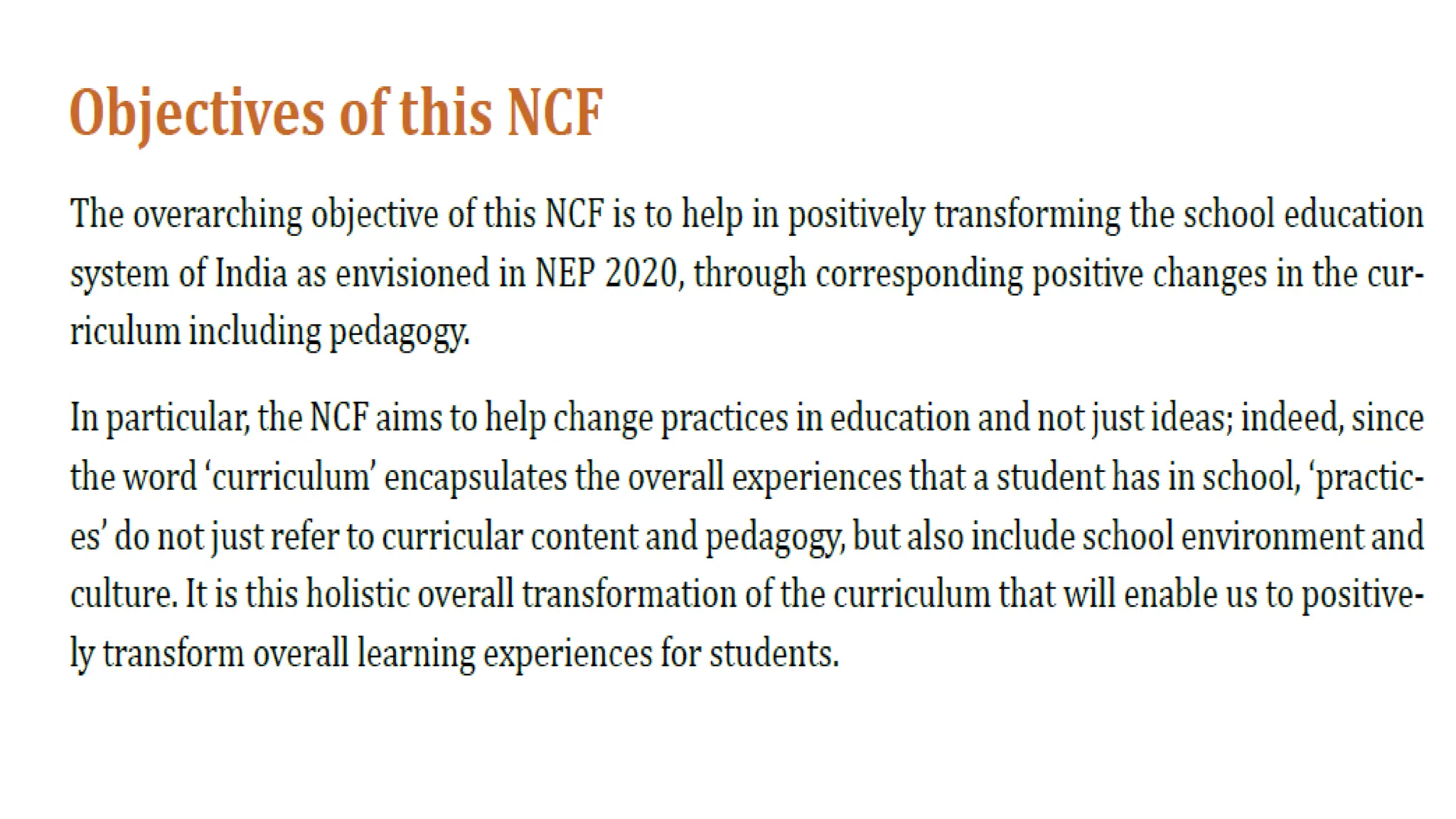 NCF 2023: National Curriculum Framework 2023 | PPTX