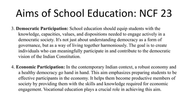 NCF 2023: National Curriculum Framework 2023 | PPTX
