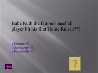 Nc Facts Jepordy | PPT