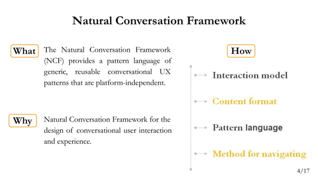 Natural Conversation Framework | PPT