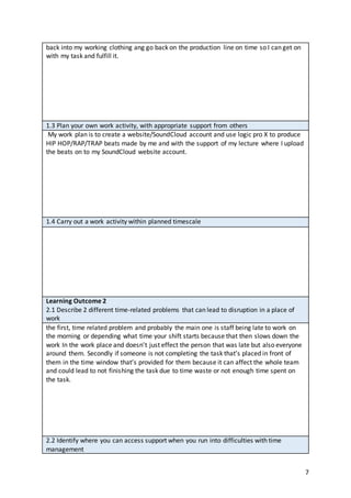 Ncfe level 1 award in employability skills booklet | DOCX