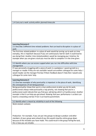 Ncfe level 1 award in employability skills booklet | DOCX