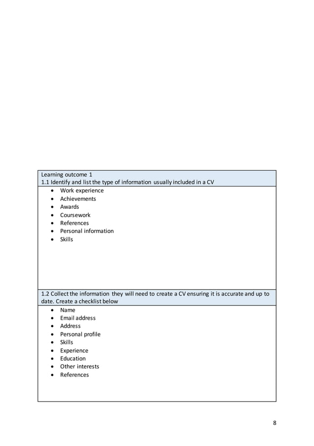 Ncfe level 1 award in employability skills booklet | DOCX