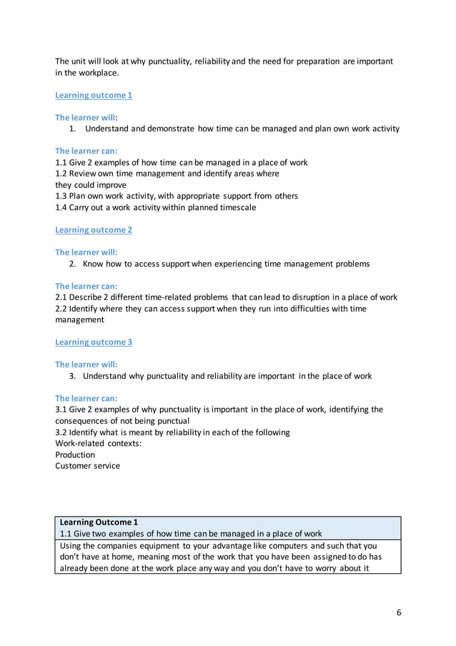 Ncfe level 1 award in employability skills booklet (1) | DOCX | Resume ...