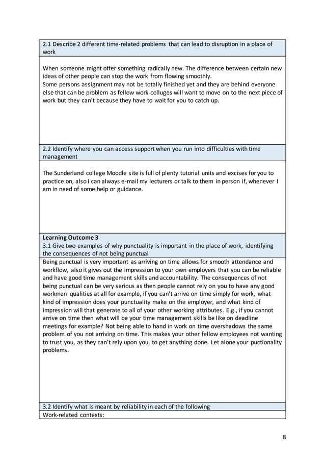 Ncfe level 1 award in employability skills booklet (1) | DOCX | Resume ...