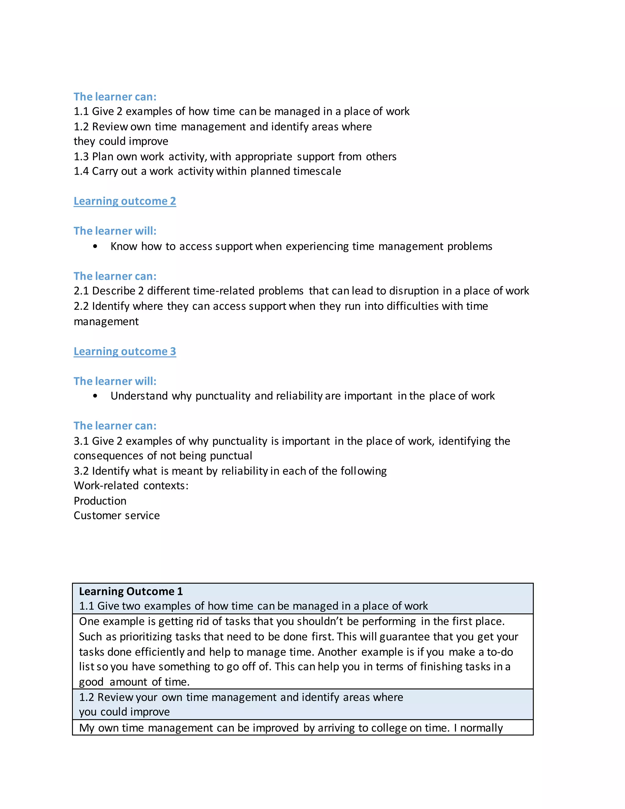 Ncfe level 1 award in employability skills booklet complete | DOCX