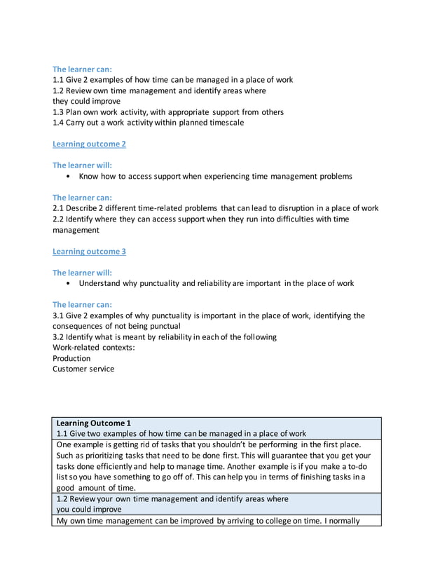 Ncfe level 1 award in employability skills booklet complete | DOCX ...