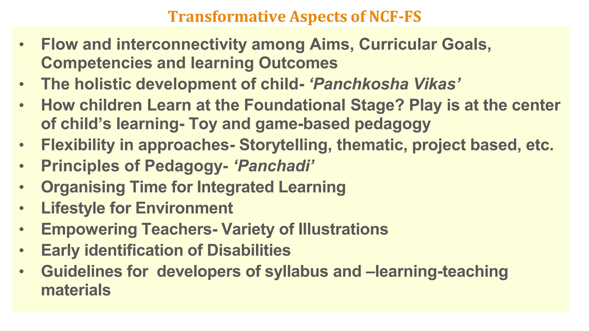 NCF for Foundational Stage 2022 for DU 12th November, 2022.pptx