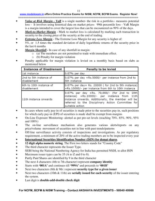 NCFM STUDY MATERIAL FOR CAPITAL MARKET EXAM. MOCK TEST AT WWW.MODELEXAM.IN