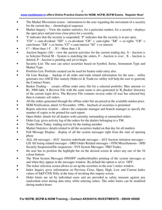 NCFM STUDY MATERIAL FOR CAPITAL MARKET EXAM. MOCK TEST AT WWW.MODELEXAM.IN