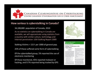 Canadian Clearinghouse on Cyberstalking NCFTA Presentation | PPT