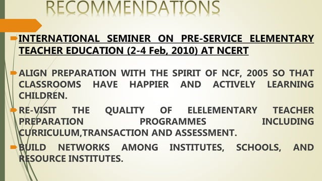 Ncfte 2009 | PPTX | Professional School | Postgraduate Education