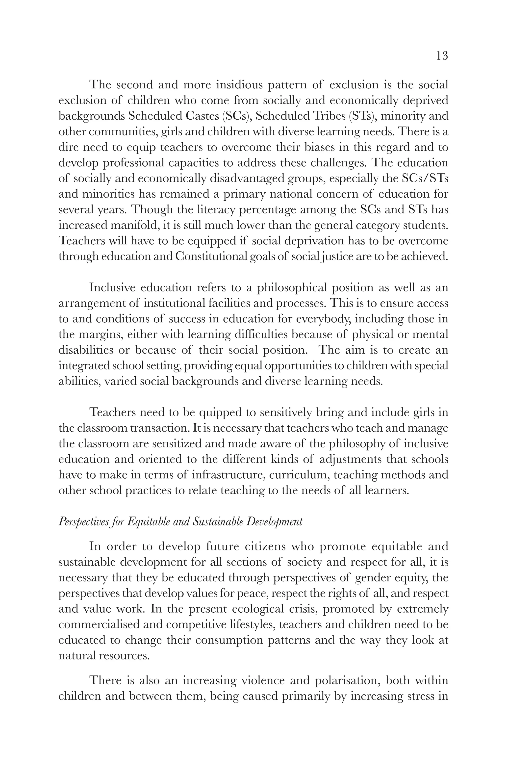 National Curriculum Framework for Teacher Education,2010 | PDF