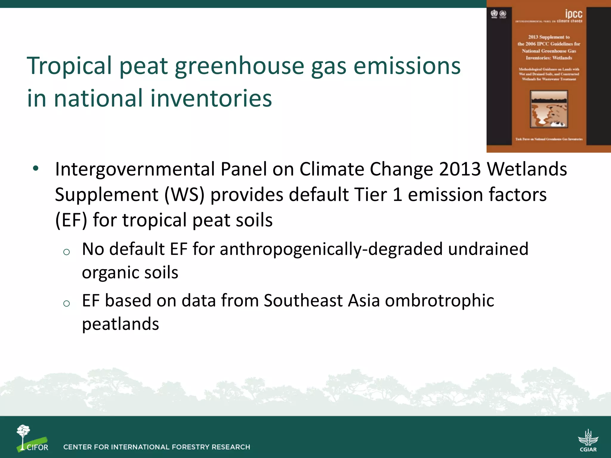 Degradation increases peat greenhouse gas emissions in undrained ...