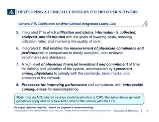 Nchfma 4 20 12 Webinar Pt 3 Kalkhof Assessment Of Clinical Integration ...