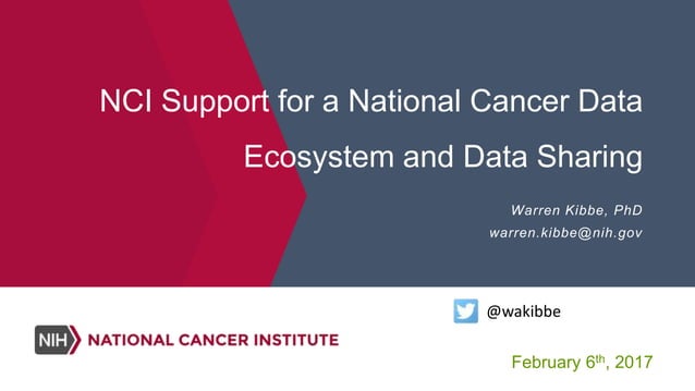 National Cancer Data Ecosystem and Data Sharing | PPTX | Cancer ...