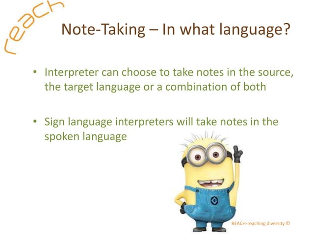 Baby Steps to Note-Taking for Consecutive Interpreting | PPTX