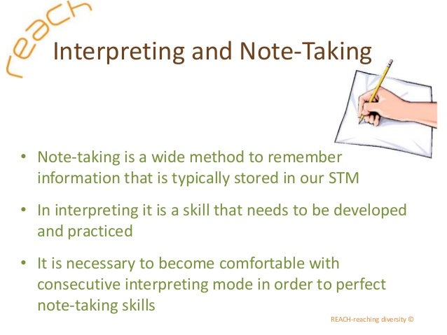 Baby Steps to Note-Taking for Consecutive Interpreting