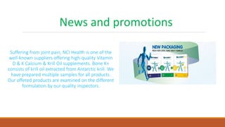 joint supplements singapore | PPT