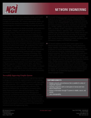 NCI Network Engineering | PDF