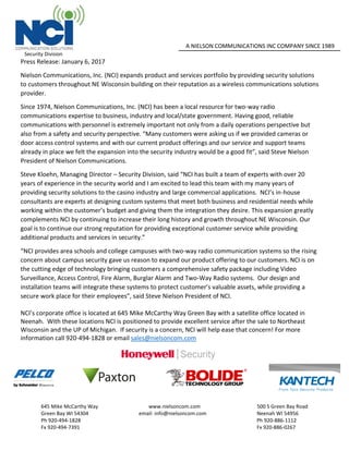 NCI press release | PDF