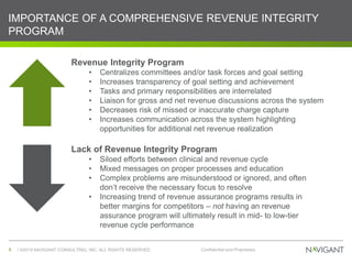 Navigant Revenue Integrity HFMA Presentation | PDF