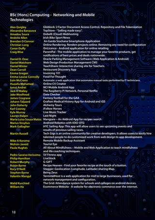 NCI School of Computing Project Showcase 2014 | PDF