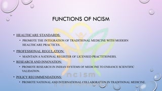 NCISM National Commission for Indian system of medicine.pptx
