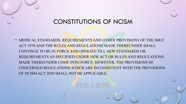 NCISM National Commission for Indian system of medicine.pptx
