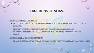 NCISM National Commission for Indian system of medicine.pptx