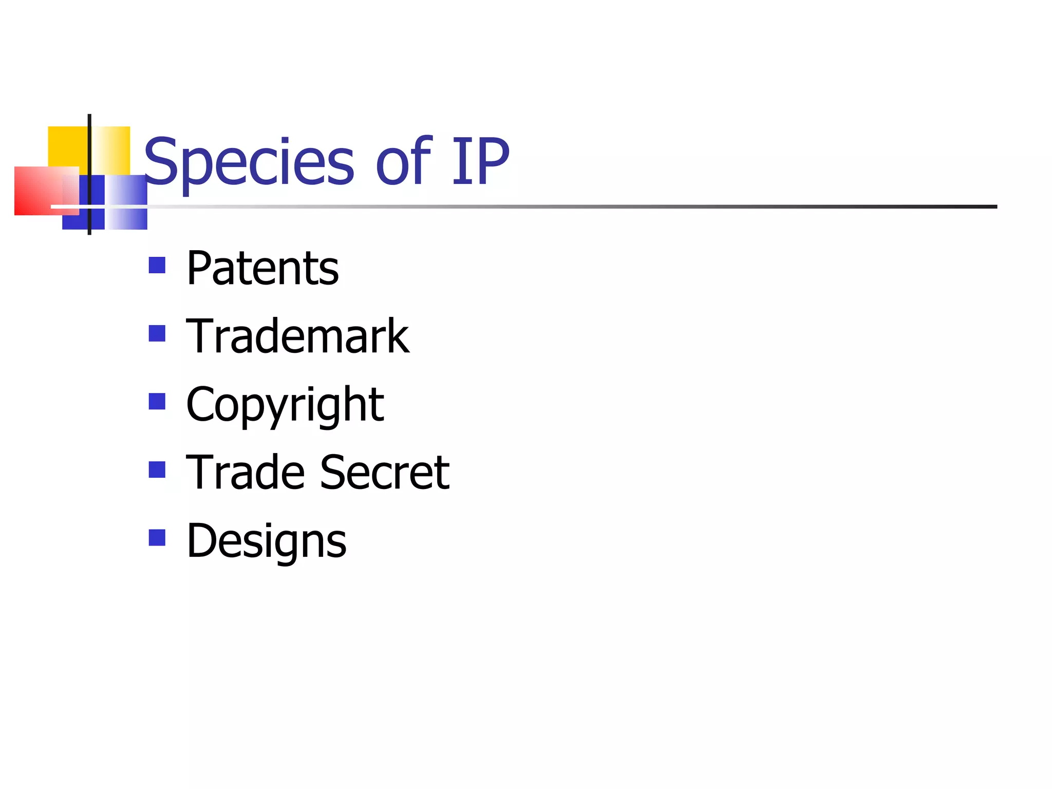 Introduction to Patents and IP Commercialization | PPT