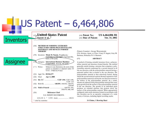 Introduction to Patents and IP Commercialization | PPT | Business ...